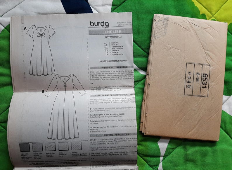 Burda Style Sewing Pattern 6531, Dress - Etsy