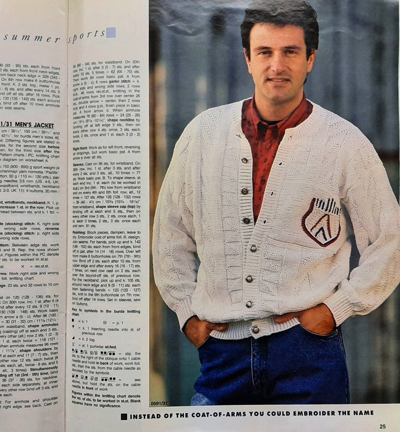 Anna Burda Knitting & Needlecrafts Magazine May 1991 - Etsy