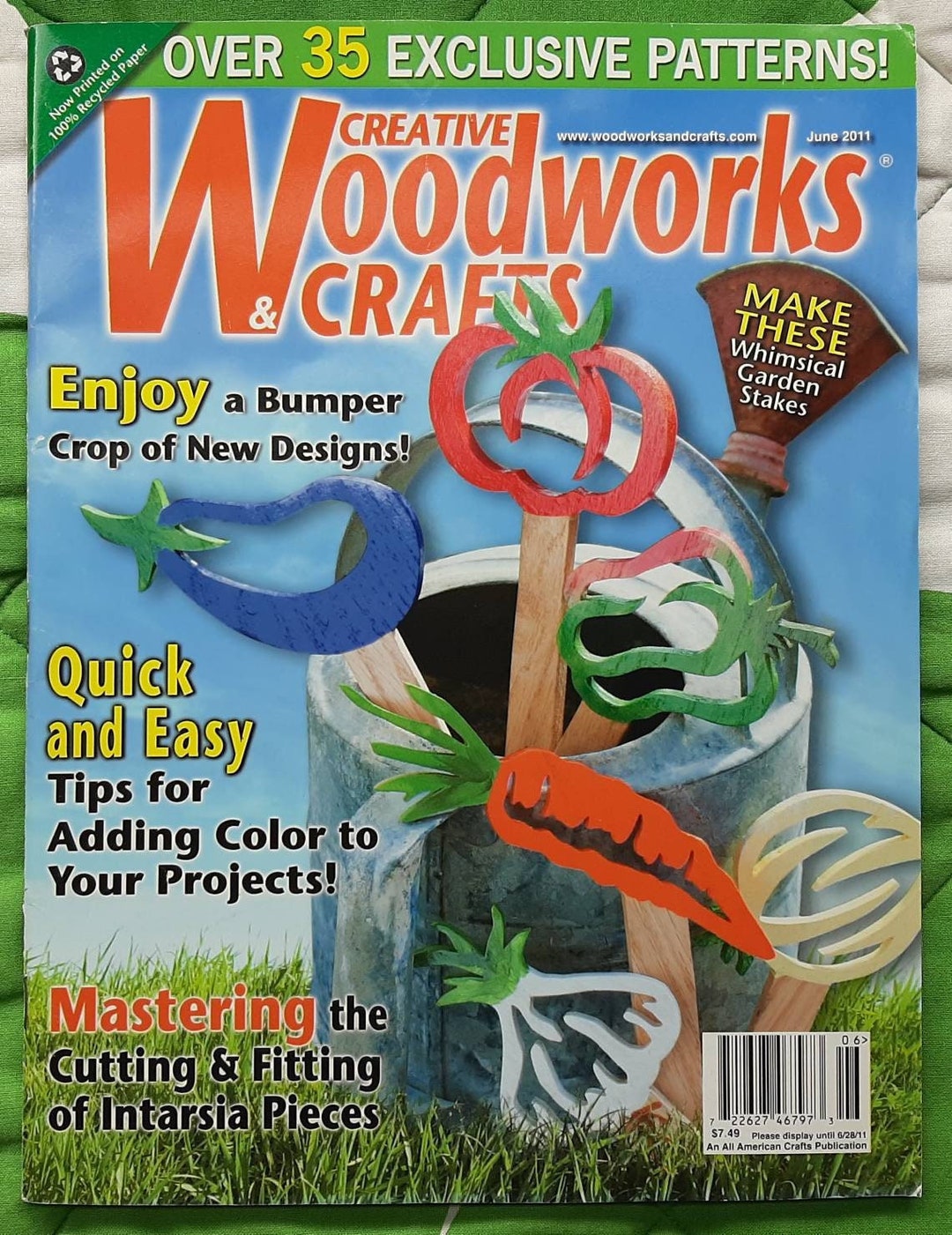 Creative Woodworks & Crafts Magazine, June 2011, Issue 157 - Etsy
