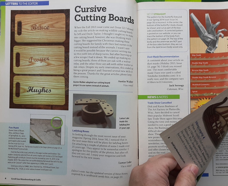 Scroll Saw Woodworking & Crafts Magazine, Issue 55, Summer 2014 - Etsy