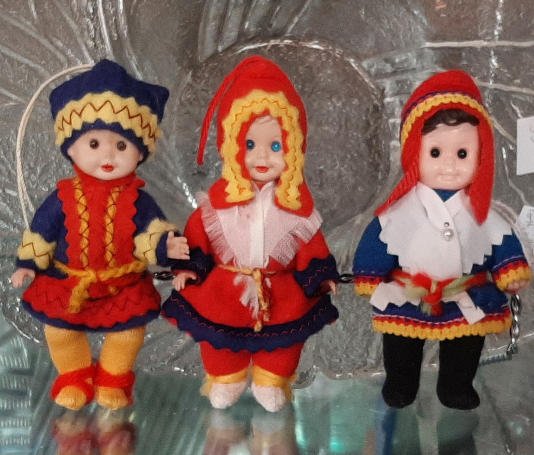 Finland Three Small Saami or Sami Dolls - Etsy