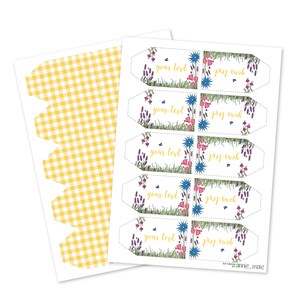 Picnic Party Gift Tags INSTANT DOWNLOAD PRINTABLE Girls Teddy | Etsy