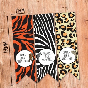 Safari Party Favors, INSTANT DOWNLOAD PRINTABLE Kids Safari Zoo Jungle ...