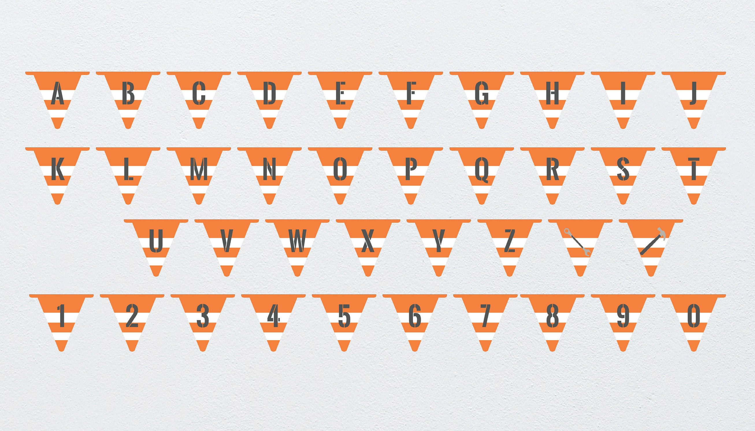 Construction Party Bunting INSTANT DOWNLOAD PRINTABLE Traffic - Etsy ...