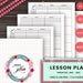 LESSON PLANNER Printable Teacher Planner Undated Lesson - Etsy