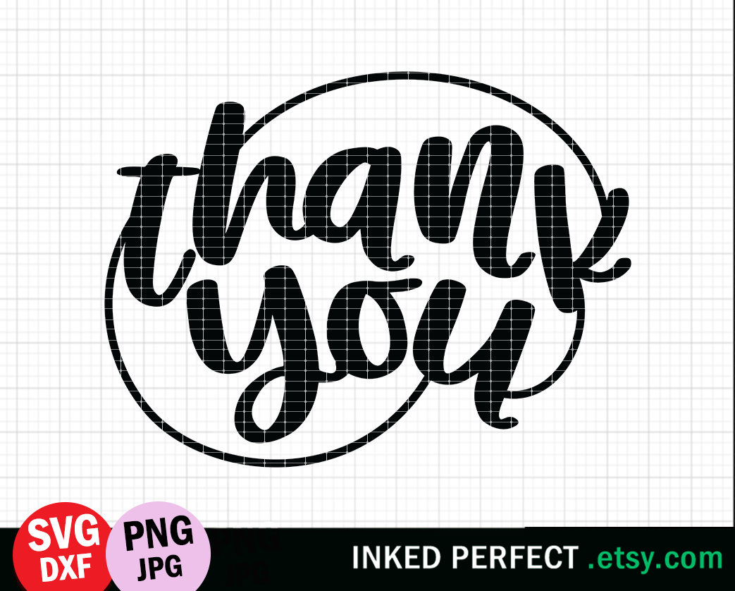 Thank You Svg Jpg Png Image Download Black Appreciation | Etsy