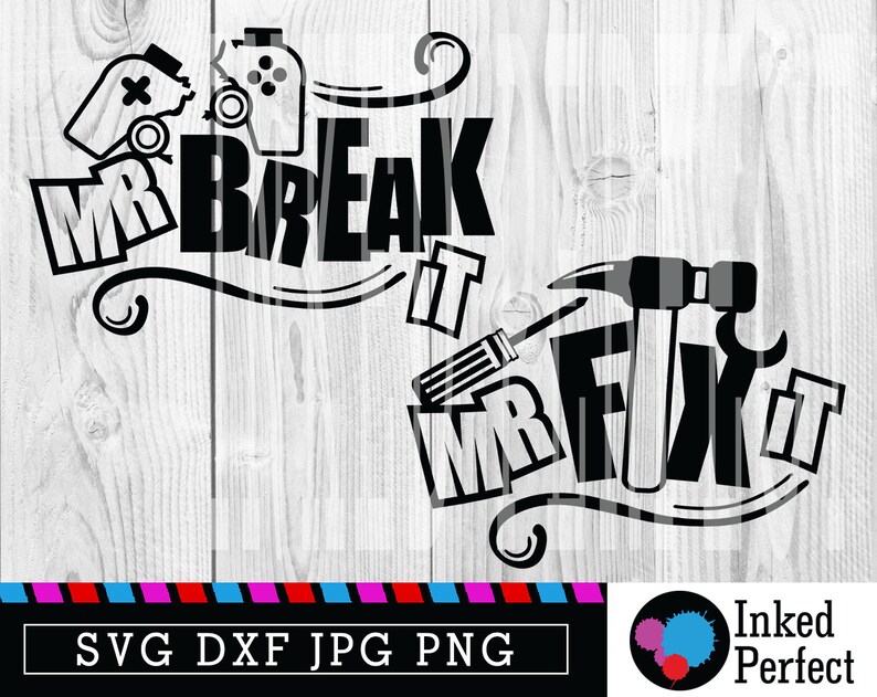 Mr Fix It Mr Break It Broke Dad Son Birthday Father's Day | Etsy