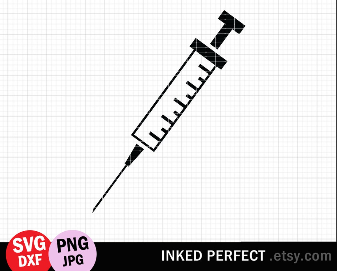Syringe Svg, Needle SVG, Medical Svg, Nurse Svg, Injection SVG, Dxf ...