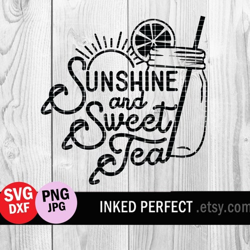 Sweet Tea SVGJPEG and PNG File - Etsy