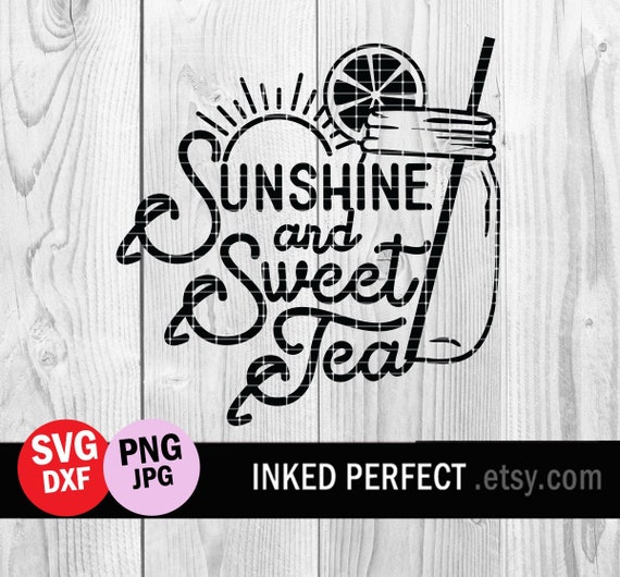 Sunshine and Sweet Tea Svg Summertime Beach Watermelon Cut - Etsy