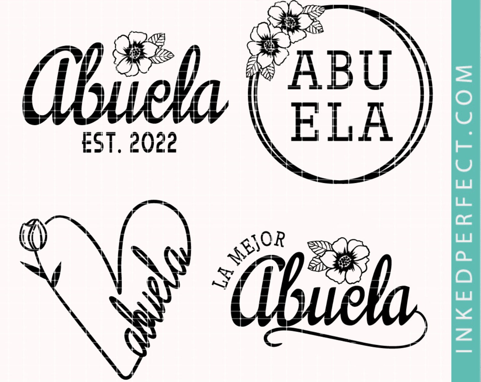 Abuela SVG Bundle La Mejor Abuela Mother's Day - Etsy