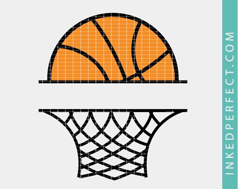 Half Basketball Hoop Svg Bundle Printable T-shirt Wall Art - Etsy