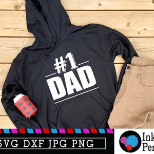 Hashtag 1 Dad Svg Number One Dad No. 1 Dad Fathers Day - Etsy