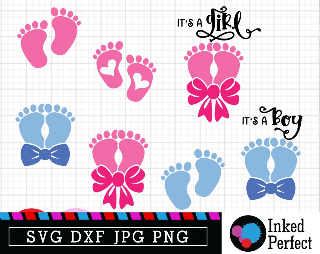 Baby Feet Bundle Svg Heart Clipart Png Image Download Printable Its A ...