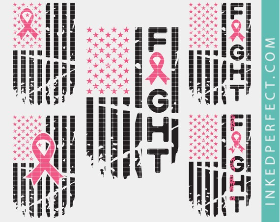 Fight Cancer Awareness Flags Svg Bundle Printable T-shirt - Etsy