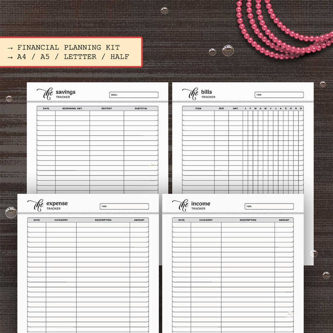 Budget Planner Book Budget & Finance Planner Financial | Etsy