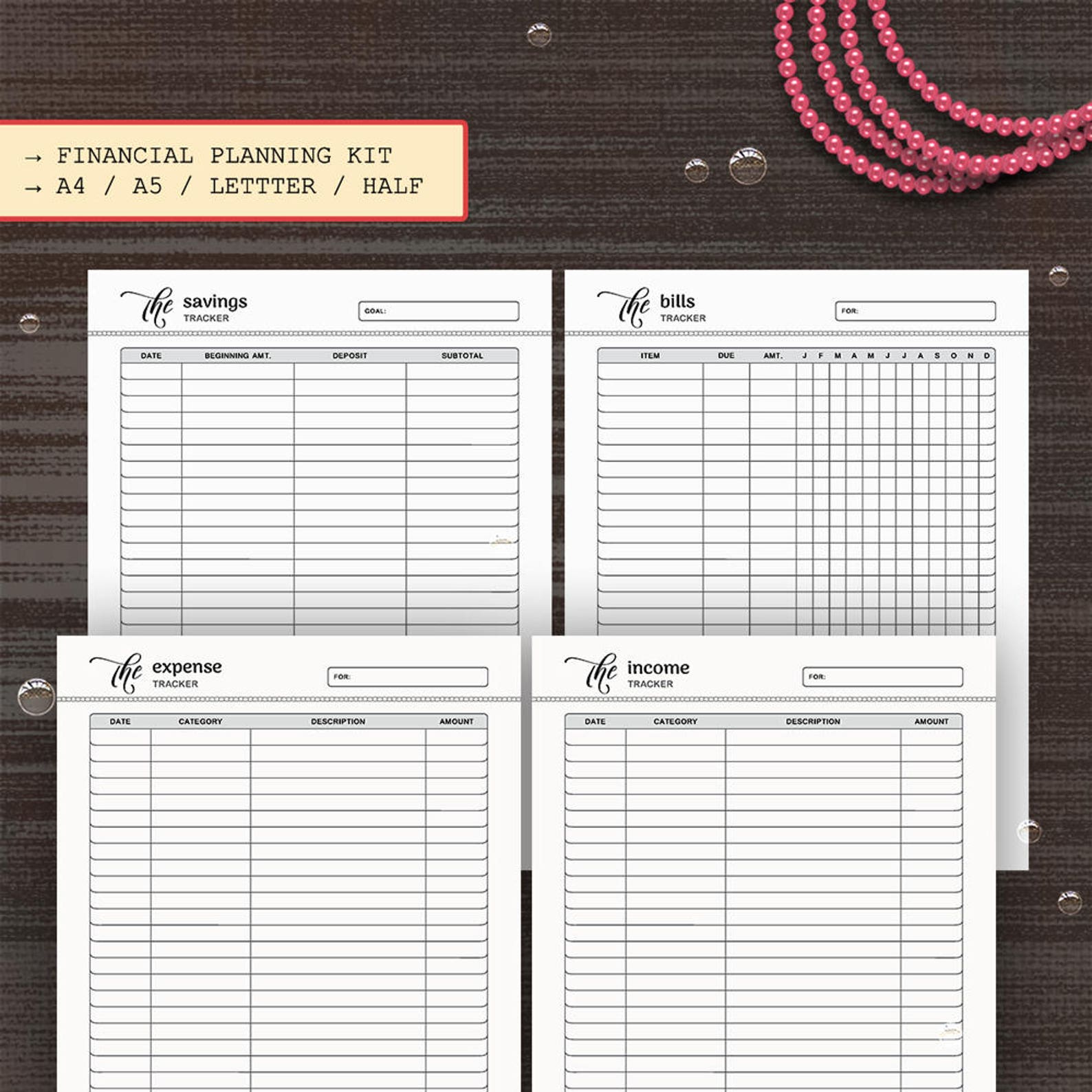 Budget Planner Book Budget & Finance Planner Financial | Etsy