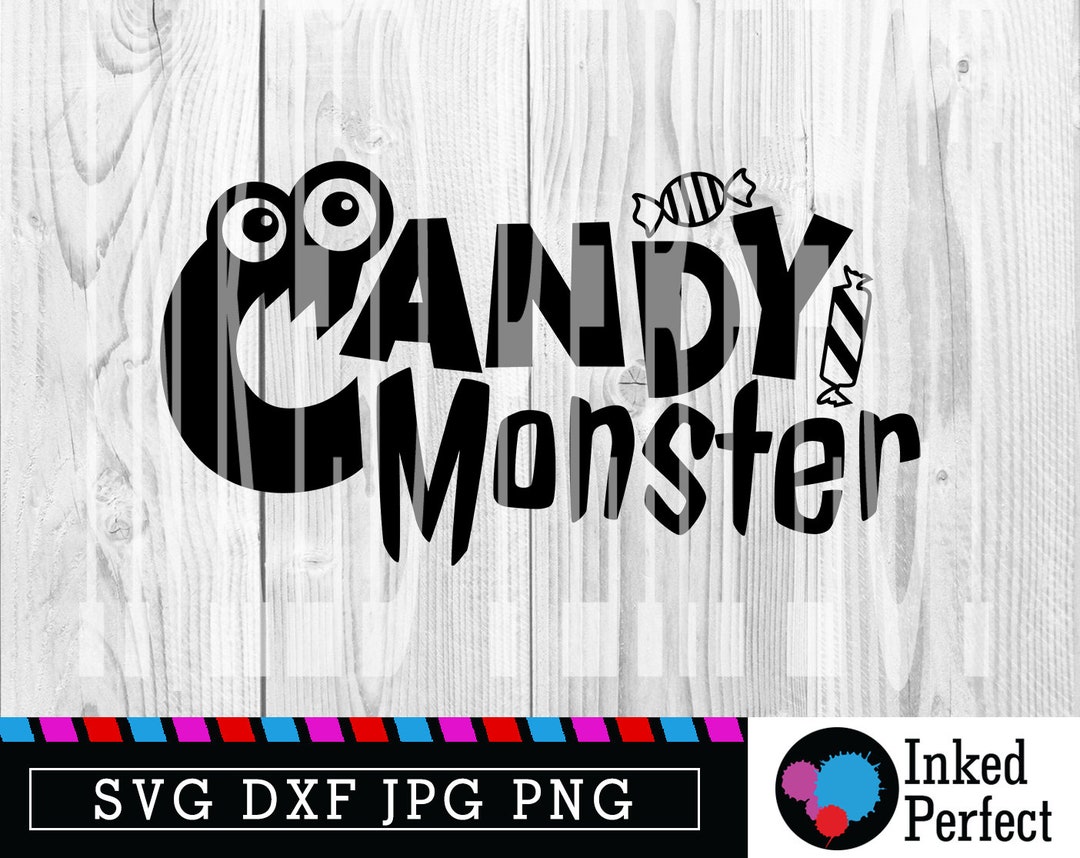 Candy Monster Svg Baby Kids Halloween Costume Trick or Treat Spooky ...