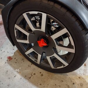 Can-am Ryker quad Star Wheel Center Cap Set With Mounts 3 Piece Set ...