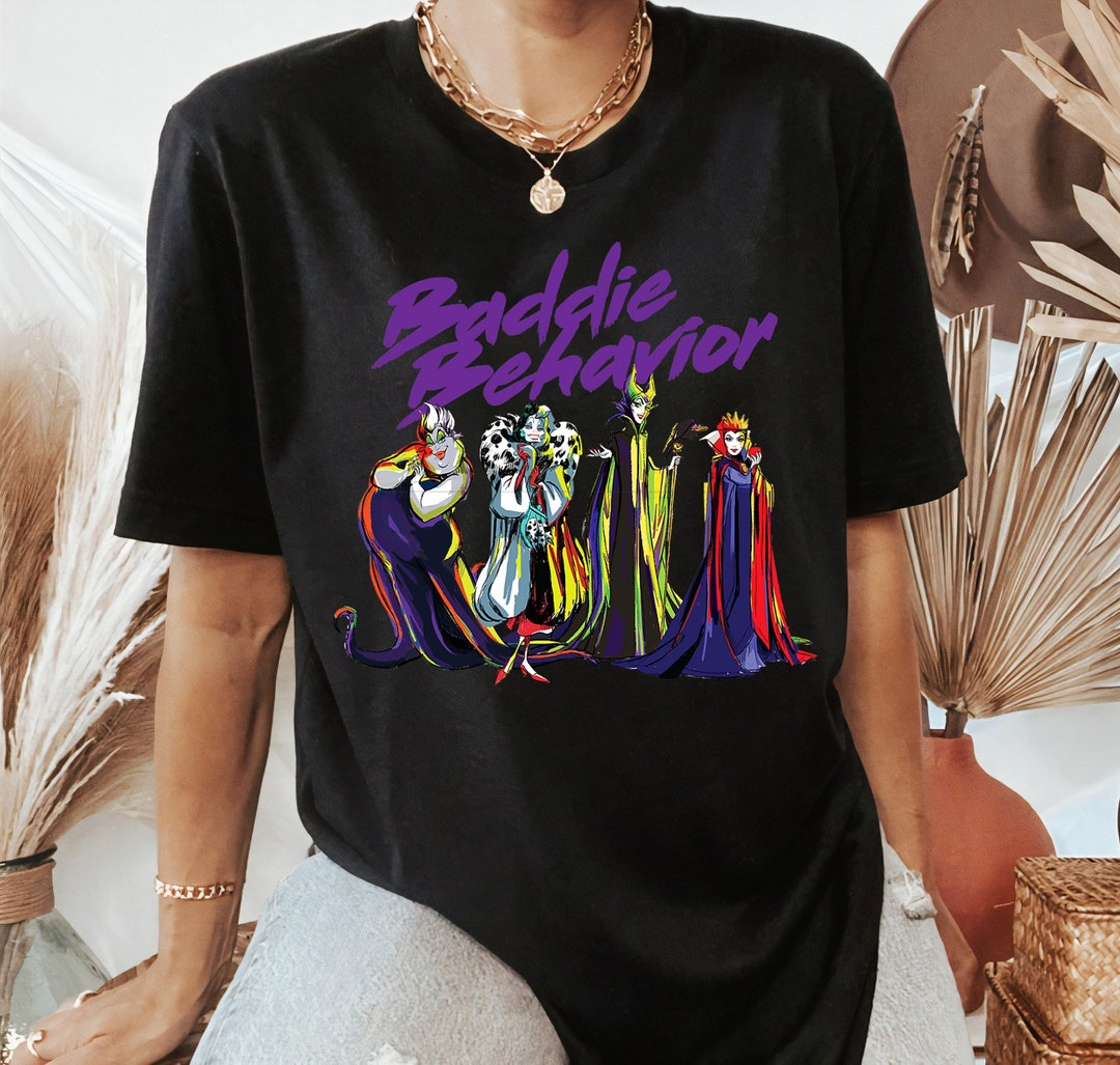 Disney Villains Baddie Behavior T-shirt Cruella Ursula - Etsy