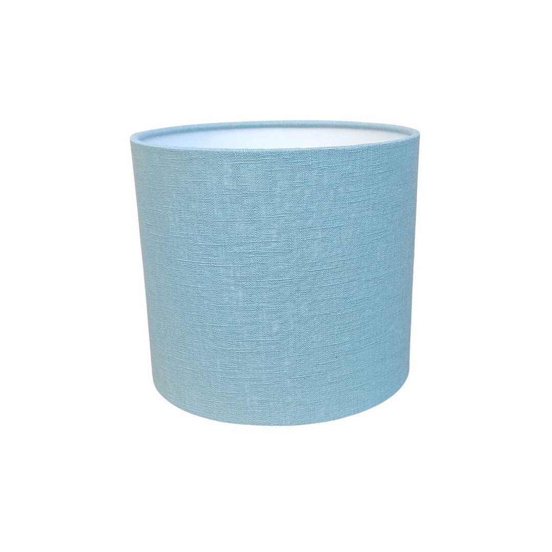 Light Blue Drum Lampshade Table Lamp / Ceiling - Etsy