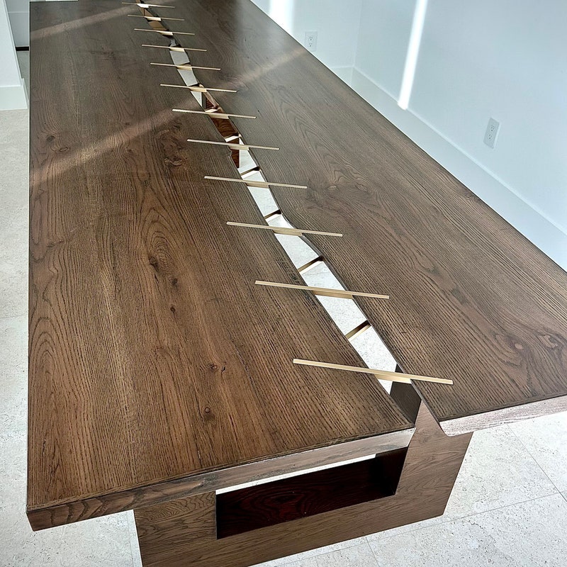 Oak Live Edge Table - Etsy