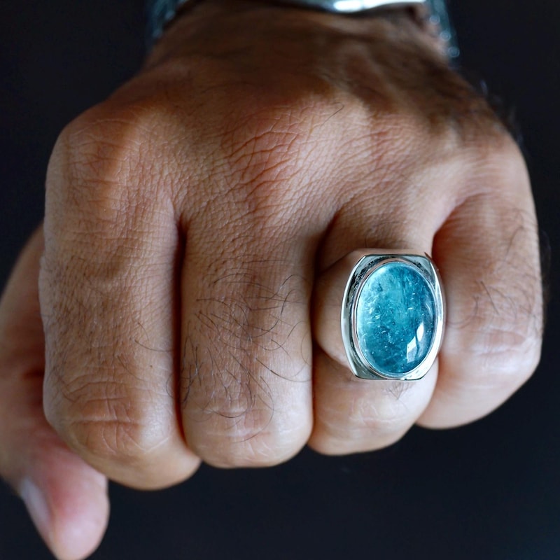 Mens Gemstone Rings - Etsy