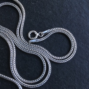 Sterling Silver Wolf Pendant & Chain Necklace Handmade Jewelry 55cm - Etsy