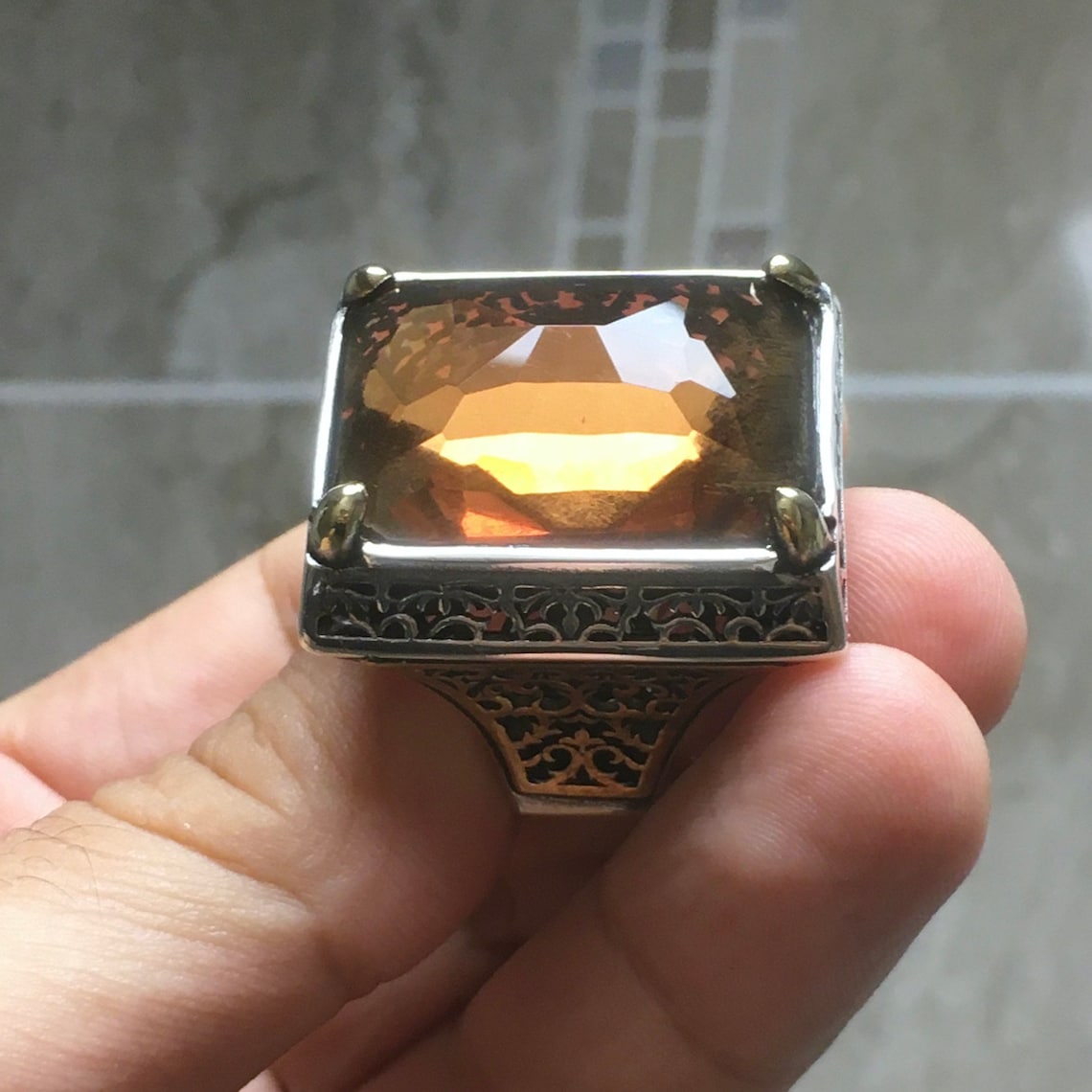 Sterling Silver Mens Ring Sultanit Amazing Color Changing - Etsy