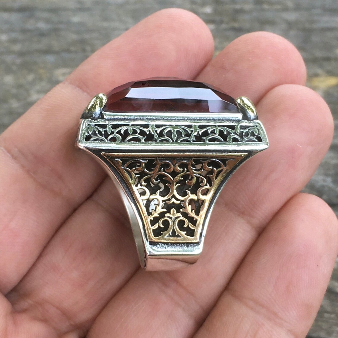 Sterling Silver Mens Ring Sultanit Amazing Color Changing - Etsy