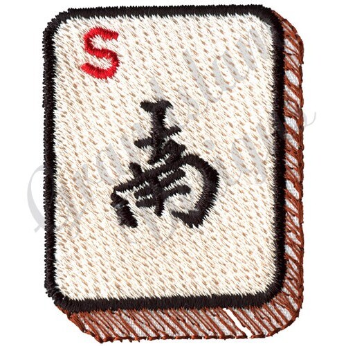 Mahjong Joker Tile Machine Embroidery Design | Etsy