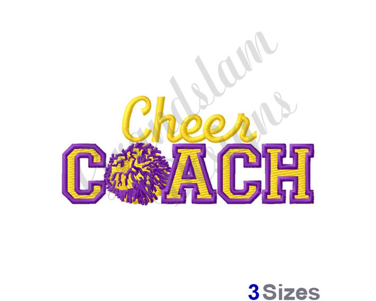 Cheer Coach - Machine Embroidery Design, Embroidery Designs, Machine ...