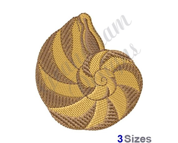 Sea Shell Machine Embroidery Design | Etsy