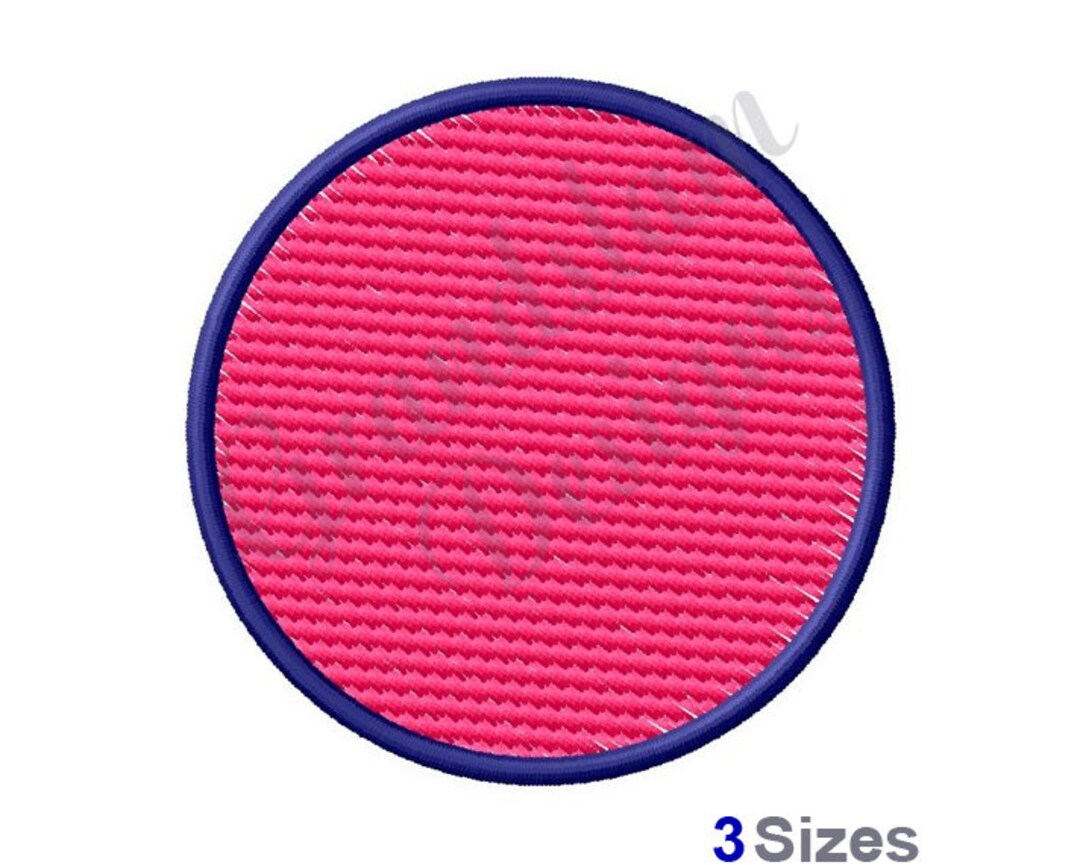 Circle (light Fill) - Machine Embroidery Design - Etsy