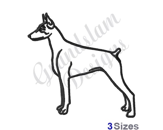 Doberman Outline