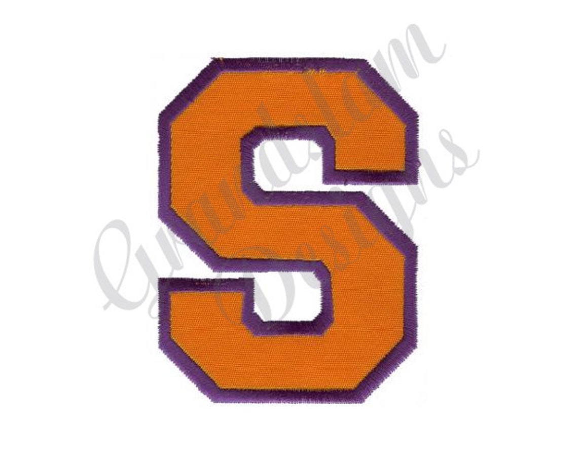 Applique Letterman S Machine Embroidery Design | Etsy