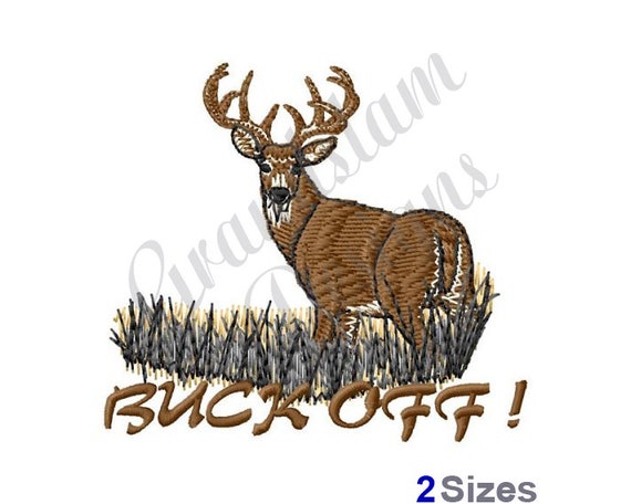 Buck off Deer Machine Embroidery Design | Etsy