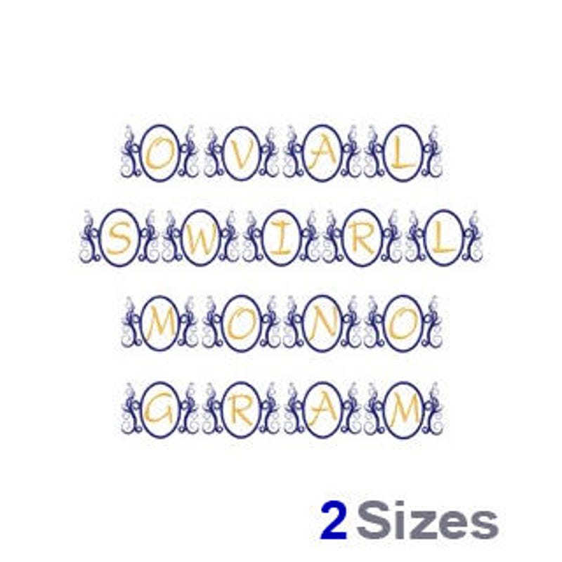 Swirl Monogram - Etsy