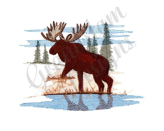Moose Embroidery Pattern
