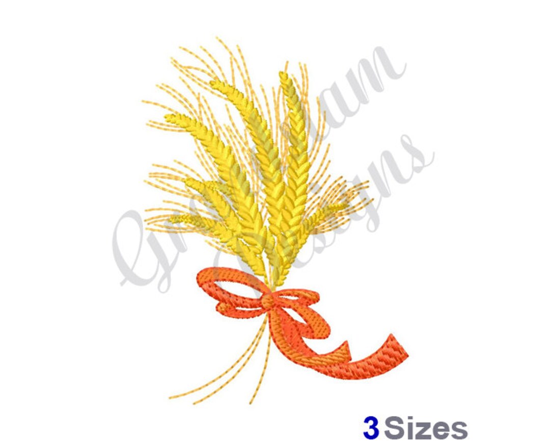 Wheat Stalks - Machine Embroidery Design - Etsy
