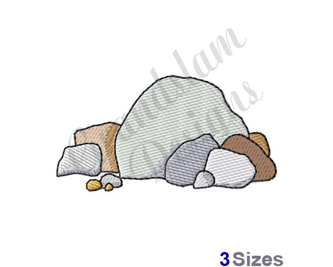 Rocks Pile - Machine Embroidery Design, Embroidery Designs, Machine ...