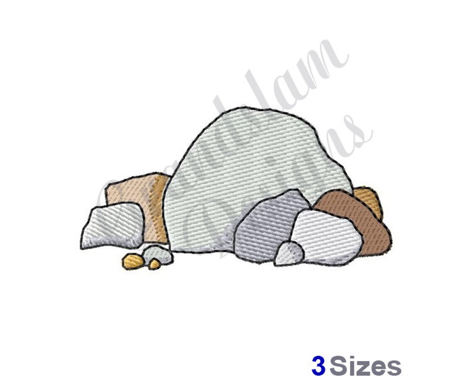 Rocks Pile Machine Embroidery Design Embroidery Designs - Etsy
