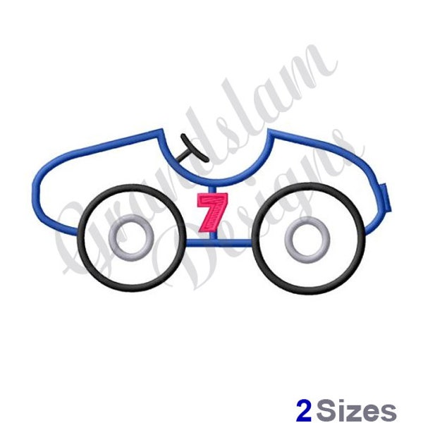 Applique Race Car - Etsy