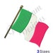 Italian Flag - Machine Embroidery Design, Embroidery Designs, Machine ...