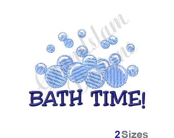 Bubble Machine Embroidery Design. Cute Bubble Embroidery Design. Bath ...