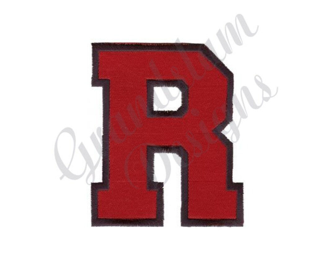 Short Stuff Applique Letter R - Machine Embroidery Design - Etsy