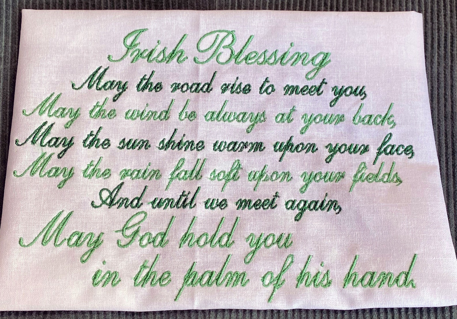 Irish Blessing Machine Embroidery Design Embroidery | Etsy