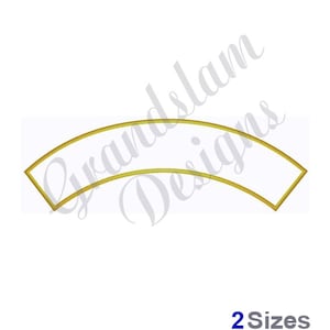 Rocker Border Curved Banner Machine Embroidery Design 3 Sizes - Etsy