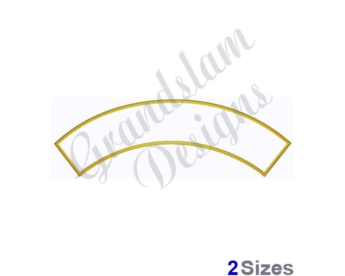 Rocker Border Curved Banner Machine Embroidery Design 3 Sizes - Etsy
