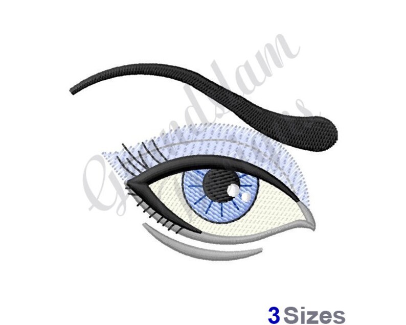 Eye & Brow Machine Embroidery Design - Etsy